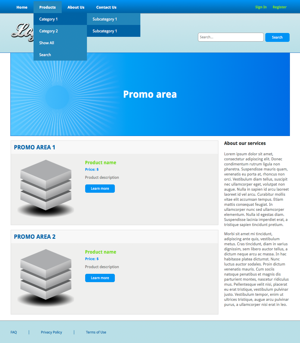 Dreamweaver Website Template